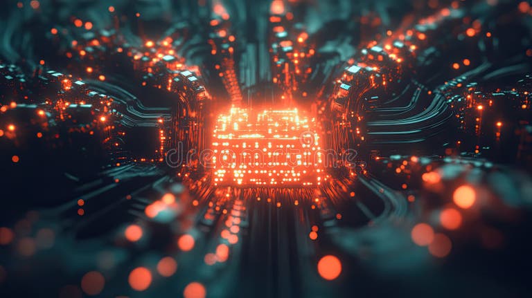 Resistor Blinking Logic Gate Stock Illustration - Illustration of ...