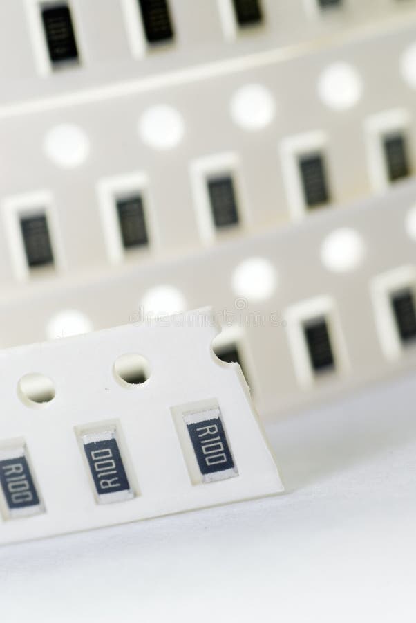 Resistor chip in SMD style stock image. Image of semiconductor - 11144769