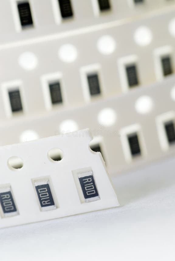 Resistor chip in SMD style stock image. Image of semiconductor - 11144769