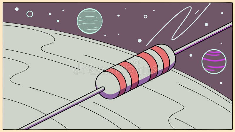 Resistor with Cosmic Background, Abstract Science, Vector Design ...