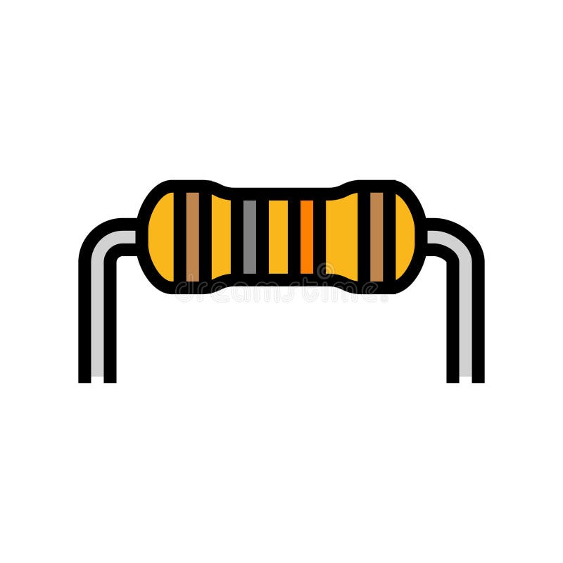 Resistor Electrical Engineer Color Icon Vector Illustration Stock ...