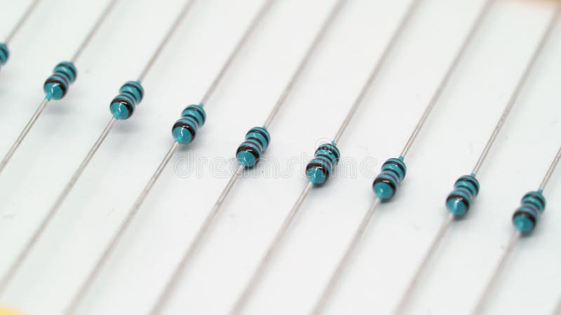 Passive Components PCB Micro: Resistors and Capacitors. Stock Footage ...