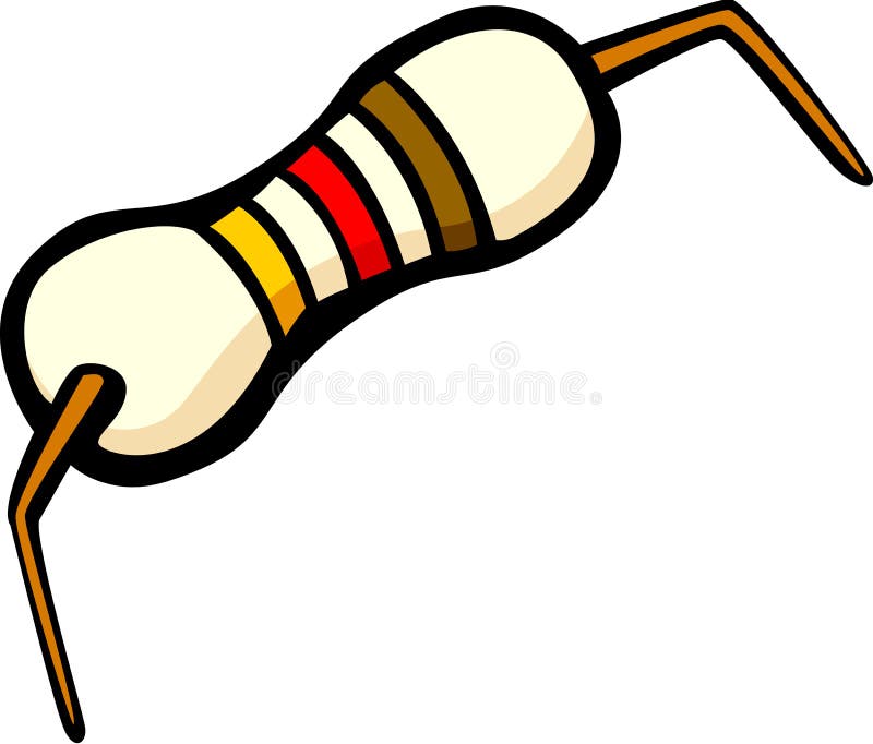 Resistor Electronics Component Vector Illustration Stock Vector ...