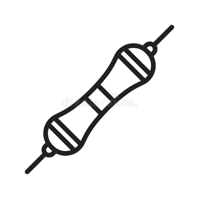 Resistor Icon Vector Image. Stock Vector - Illustration of design, icon ...