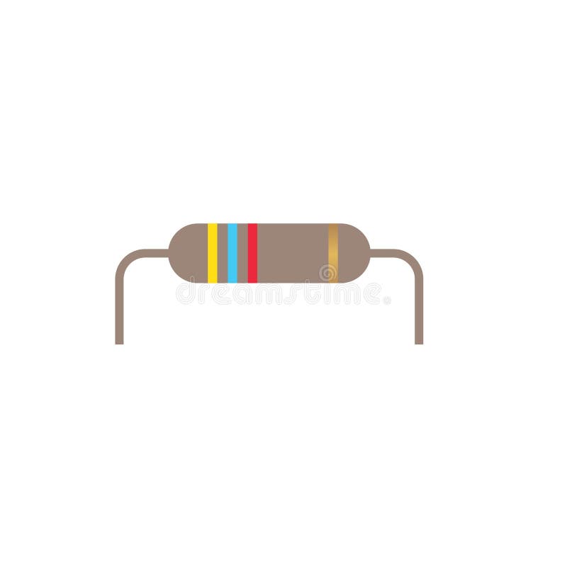 Resistor Vector Icon Concept Design Stock Vector - Illustration of ...