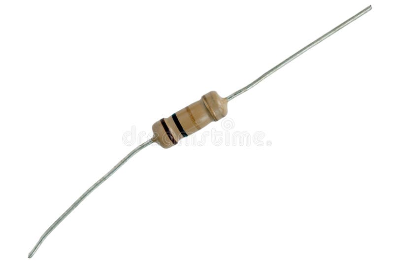 Resistor on the white stock image. Image of equipment - 85555247