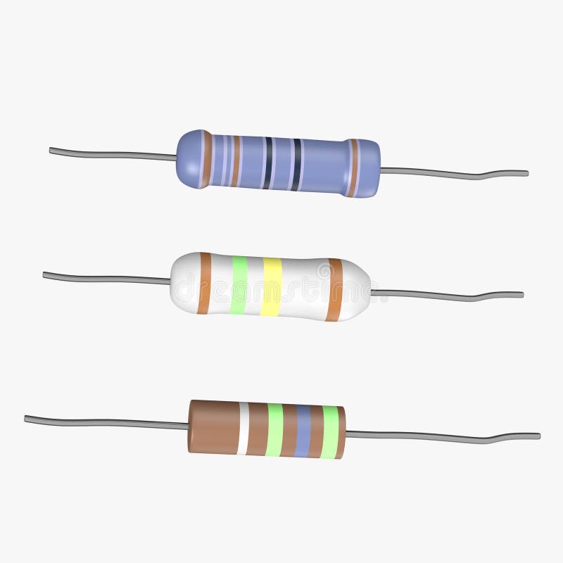 Resistores ilustração stock. Ilustração de moderno, metal - 23531098
