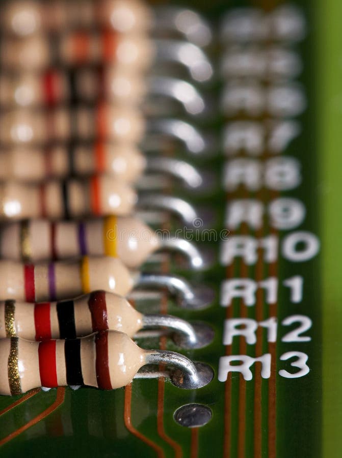 Resistors stock image. Image of iron, motherboard, electronics - 544579