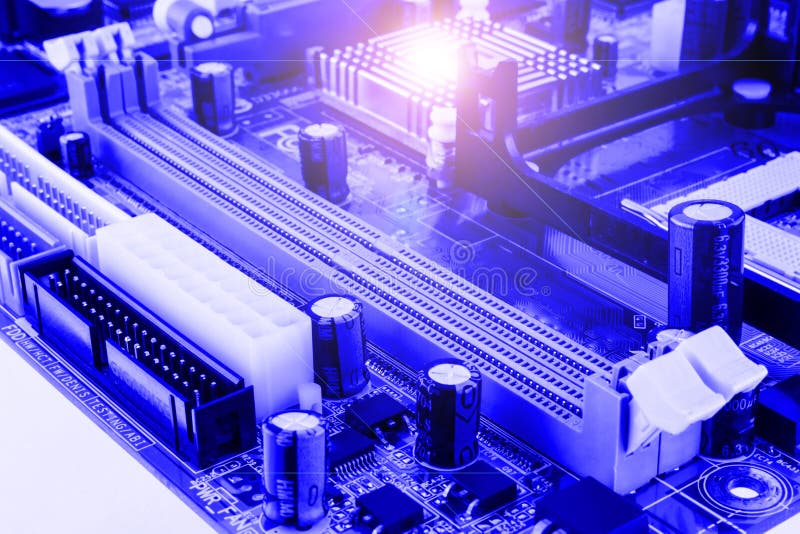 Resistors, Capacitors and Other Electronic Components of Micro Chip ...