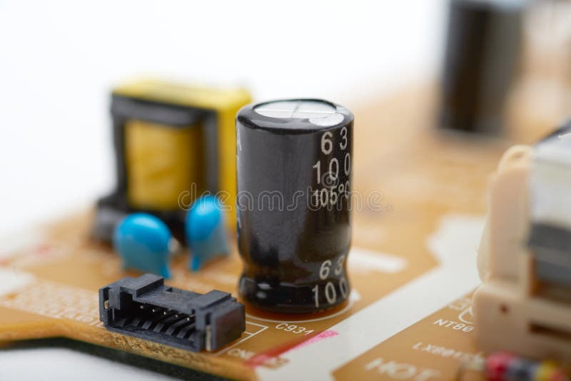 Resistors, Capacitors and Other Electronic Components of Micro Chip ...