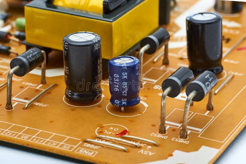 Resistors, Capacitors and Other Electronic Components of Micro Chip ...