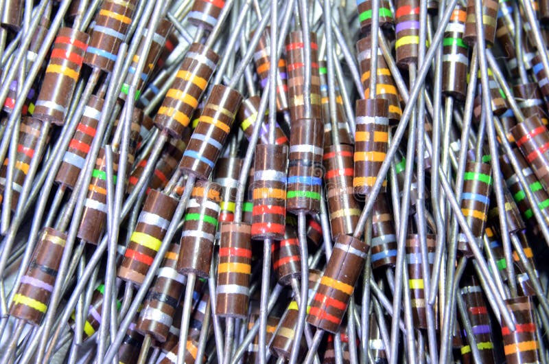 Resistors with Colorful Code Bands Stock Photo - Image of amount, style ...