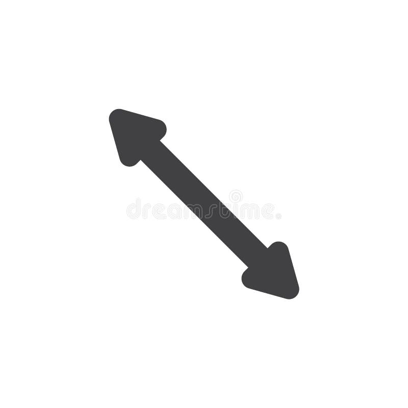 Resize arrow vector icon stock vector. Illustration of direction ...
