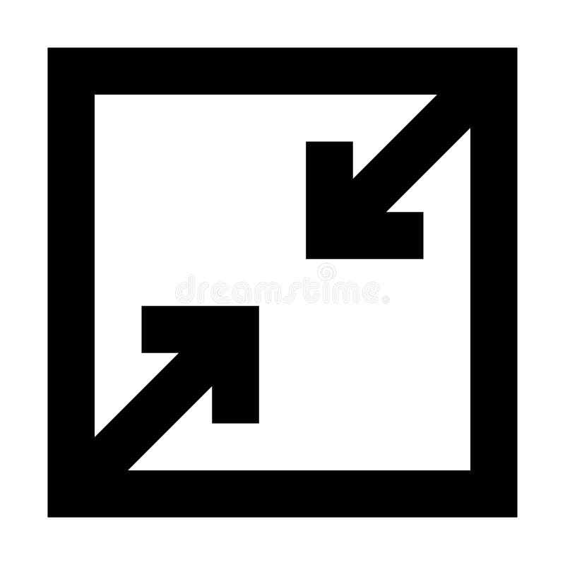 Resize Icon. Suitable for Website UI Design Stock Vector - Illustration ...