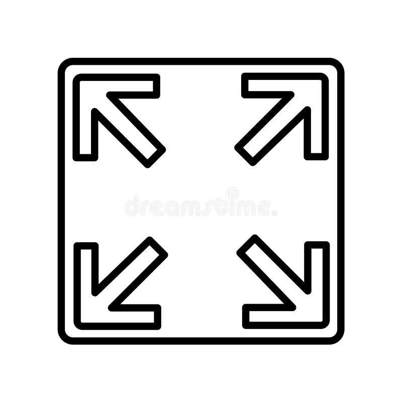 Resize Icon Vector Isolated on White Background, Resize Sign Stock ... Resize Icon Vector Isolated on White Background, Resize Sign Stock ...