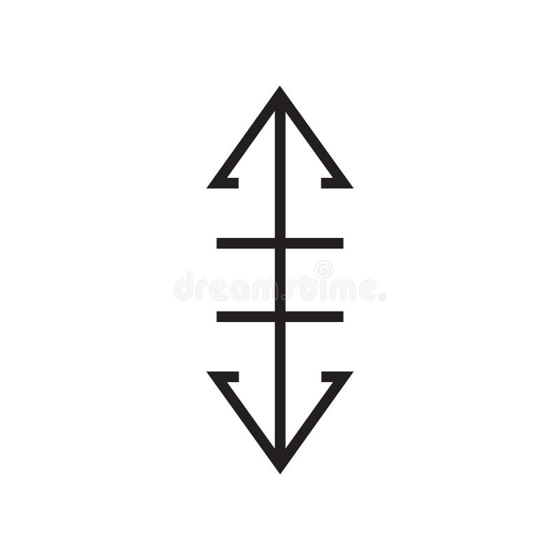 Resize Icon Vector Sign and Symbol Isolated on White Background Stock ...