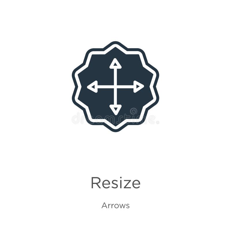 Resize Icon Vector. Trendy Flat Resize Icon from Arrows Collection ...