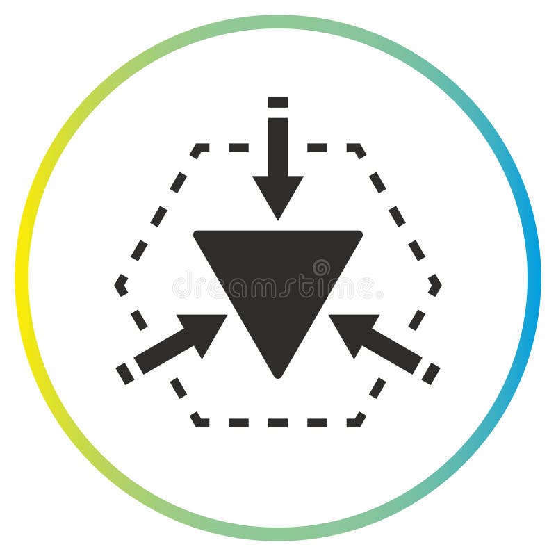 Resize or Minimize Icon, Compact Size Stock Vector - Illustration of ...