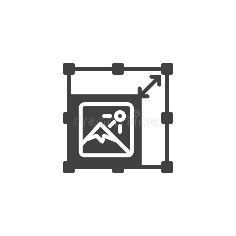 Resize picture icon vector stock vector. Illustration of artwork ... Resize picture icon vector stock vector. Illustration of artwork ...