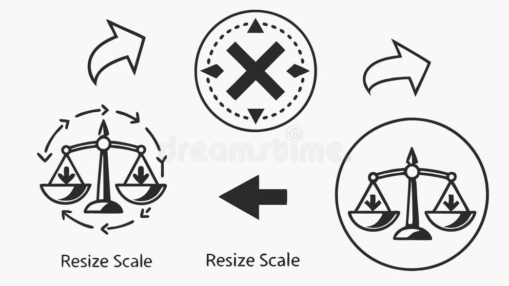 Resize Scale Icons, Essential UI Elements for Design and Development ...