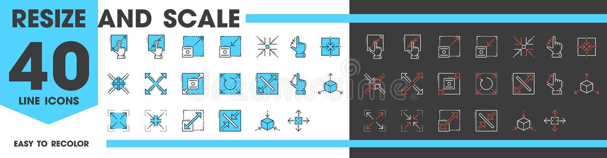 Resize Line Icon Stock Illustrations – 1,892 Resize Line Icon Stock Illustrations, Vectors ...