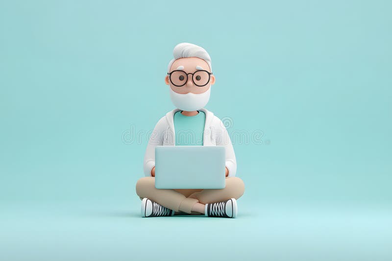 Reskill Concept: Digital Mentor Avatar Coaching Professional Reskilling ...