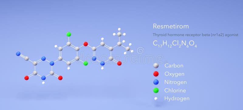 Resmetirom Molecule, Molecular Structures, Rezdiffra, 3d Model ...