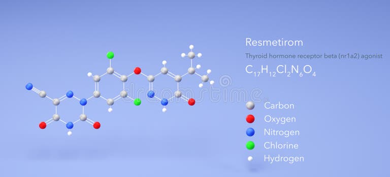 Resmetirom Molecule, Molecular Structures, Rezdiffra, 3d Model ...