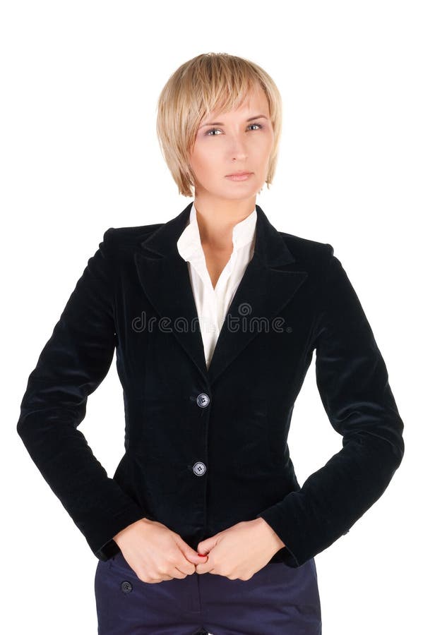 Resolute Blond Woman Suit Stock Photos - Free & Royalty-Free Stock ...