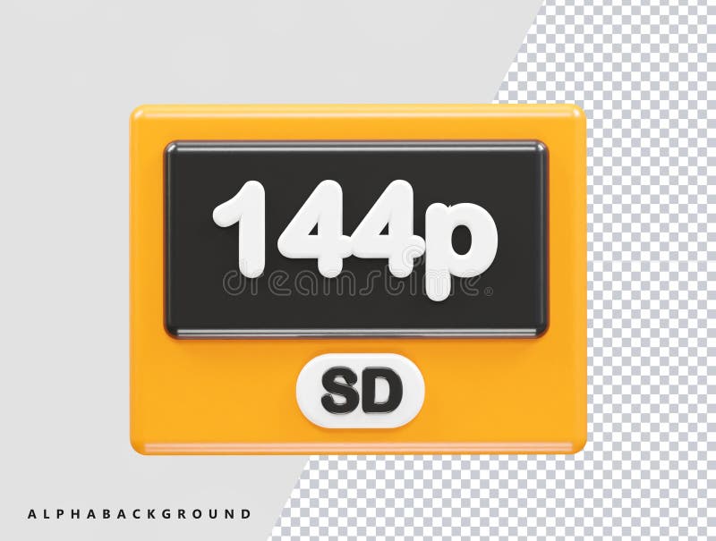 Resolution Icon Vector Illustration Element 3d Rendering Transparent ...