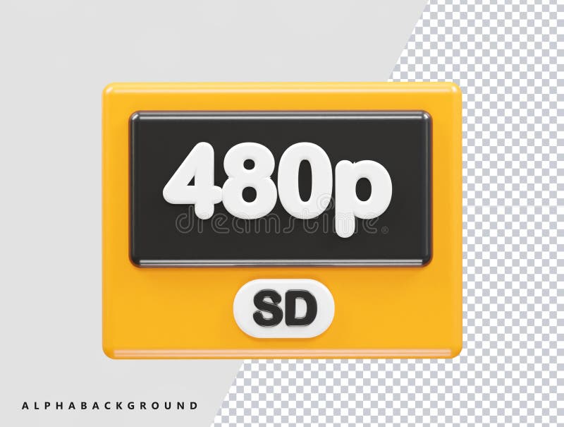 Resolution Icon Vector Illustration Element 3d Rendering Transparent ...