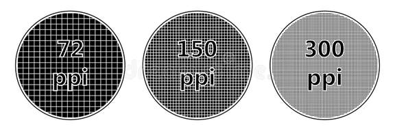 Resolution Screen Pixel Density Ppi Stock Vector - Illustration of inch ...