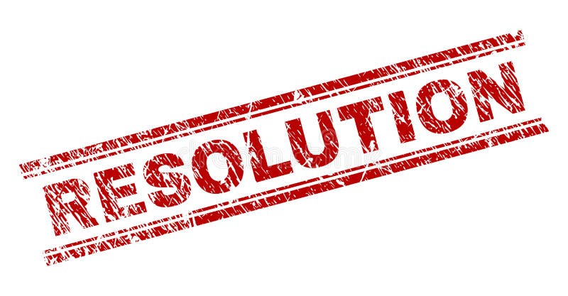 Scratched Textured RESOLUTION Stamp Seal Stock Vector - Illustration of ...