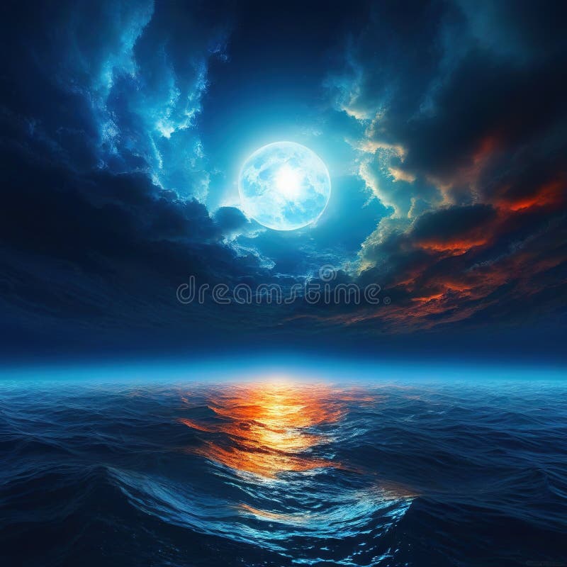 Resolution or View from Night Landscape with Universe Made from Molten ...