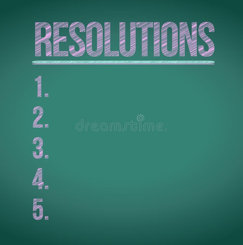Resolutions List Illustration Design Stock Illustration - Illustration ...