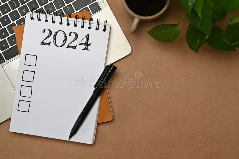 2024 Resolutions List in a Spiral Notebook. Resolutions, Plan, Goals ...