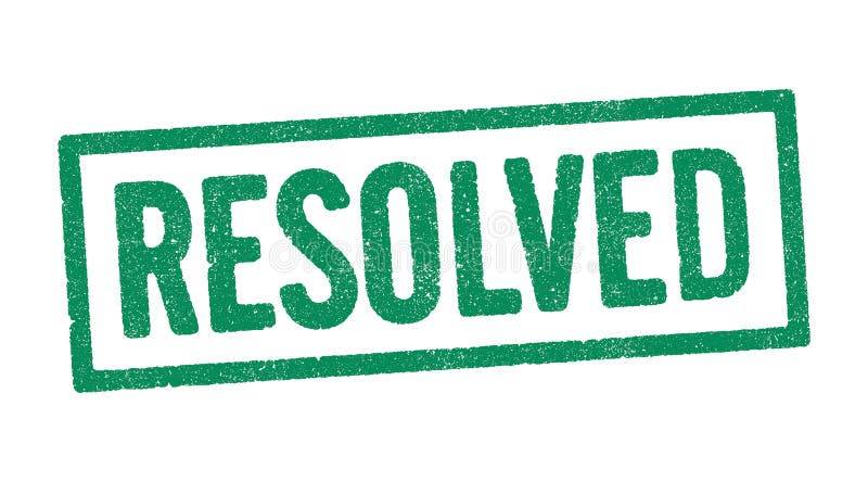 Resolved green ink stamp stock vector. Illustration of bold - 279898124