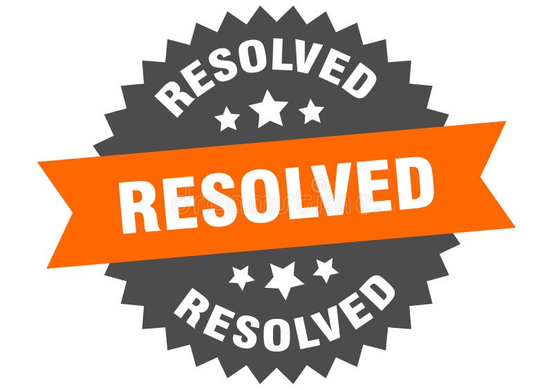 Resolved Sign Stock Illustrations – 294 Resolved Sign Stock ...