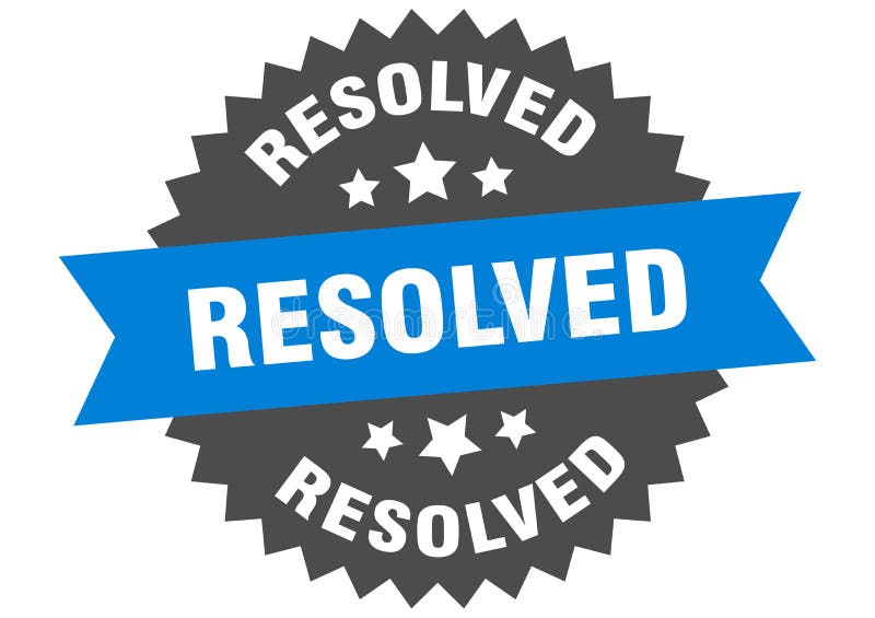 Resolved Sign Stock Illustrations – 294 Resolved Sign Stock ...