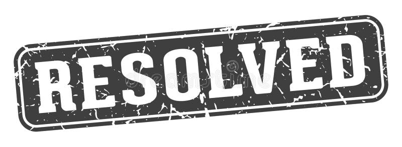 Resolved Rectangular Sign. Resolved Stamp Stock Illustration ...