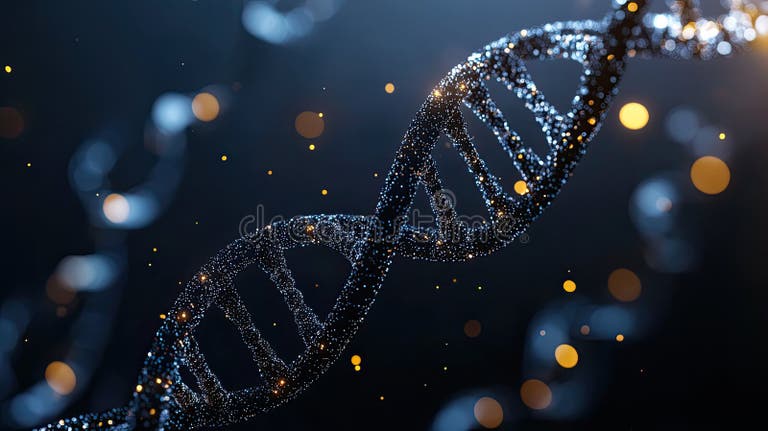 Resonance Vibrating DNA Double Helix Stock Illustration - Illustration ...