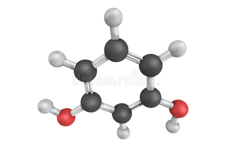 Resorcinolo, El Isómero 1,3 Del Benzenediol Modelo 3d Imagen de archivo ...