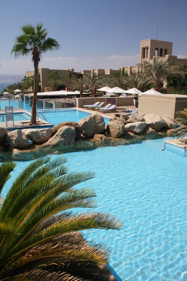 Vacation resort pool area stock photo. Image of side, holiday - 5485220