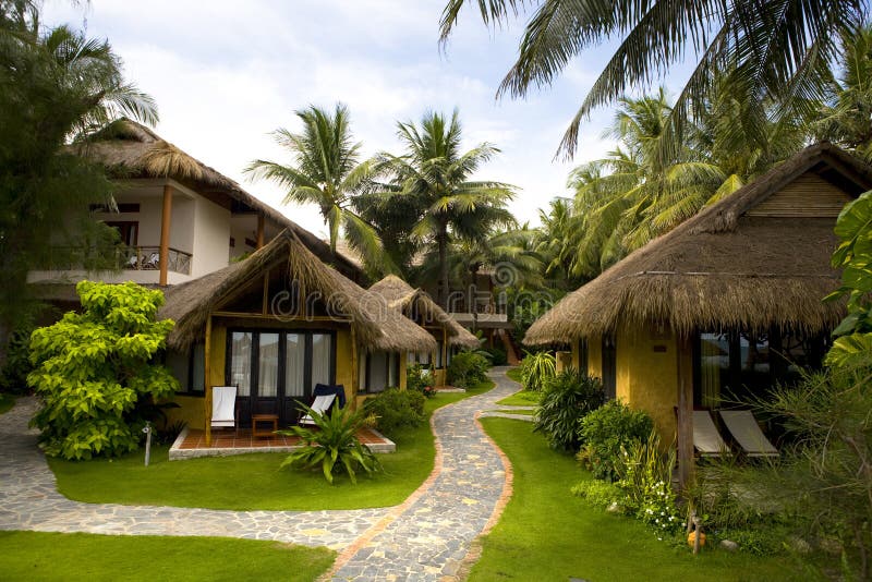 Resort stock image. Image of table, door, tree, chair - 8174791