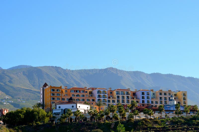 Resort building stock photo. Image of tenerife, resort - 37774992