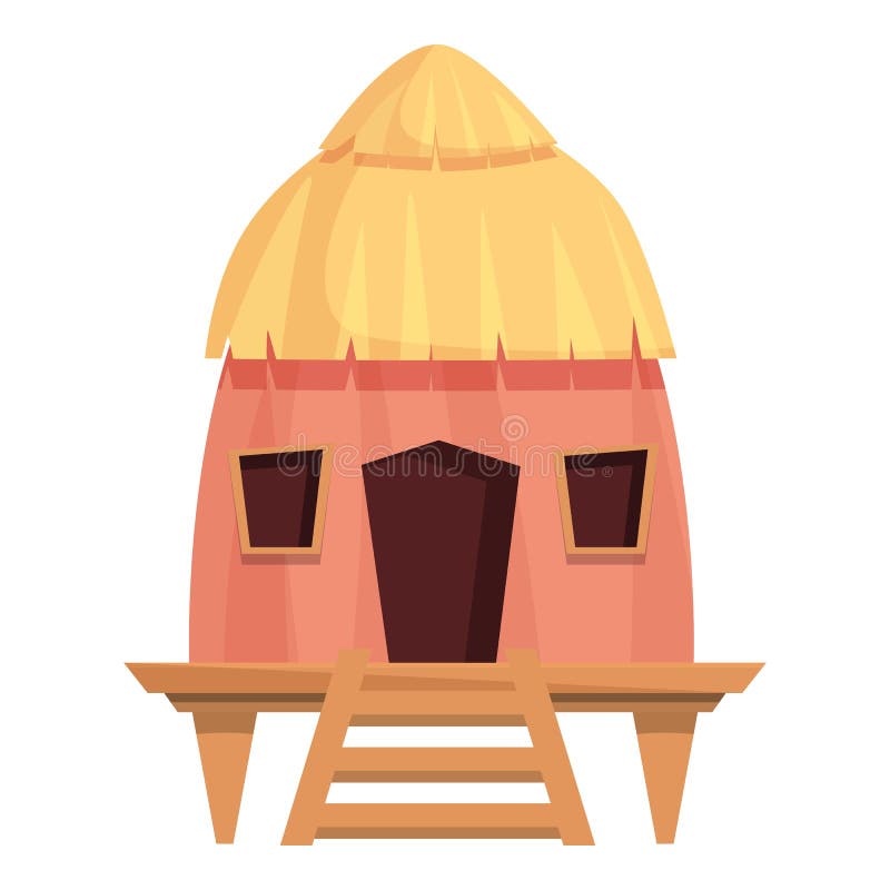 Resort Bungalow Icon Cartoon Vector Beach House Stock Vector Illustration Of Jungle Building