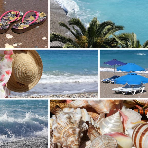 Resort collage4 - beach stock photo. Image of stone, landscape - 14436434