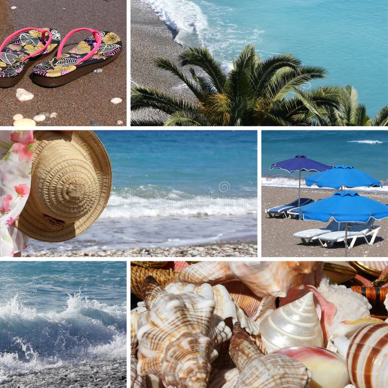 Resort collage4 - beach stock photo. Image of stone, landscape - 14436434