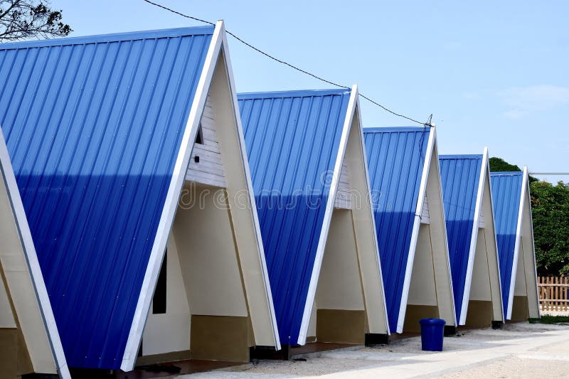 Resort on the Edge of Tanah Kuning Beach Stock Image - Image of ...