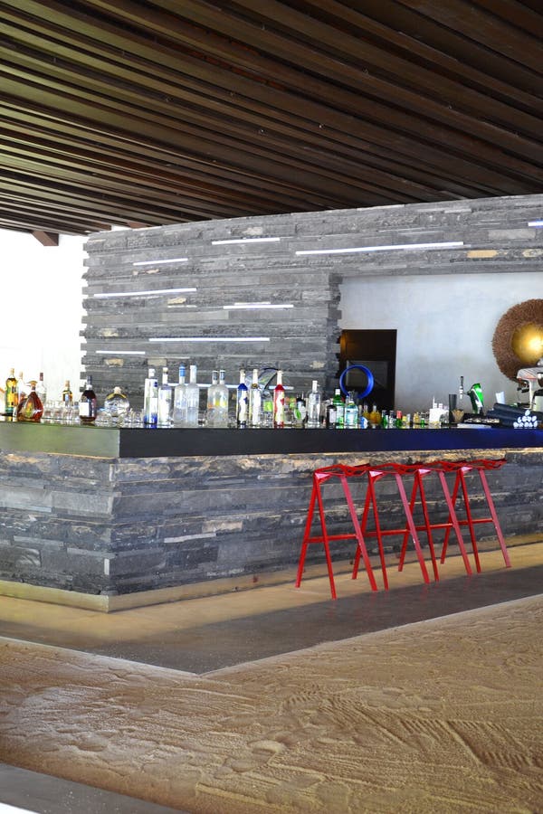 Resort Hotel Bar stock image. Image of alcohol, resort - 91945909